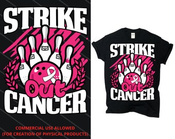 Strike Out Breast Cancer Bowling Svg - Etsy