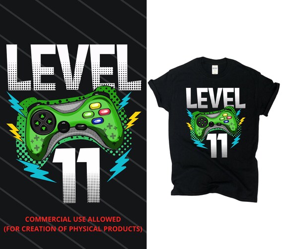 Level 11 / 11th Birthday / Gamer Bday / Level 11 Unlocked PNG | Etsy
