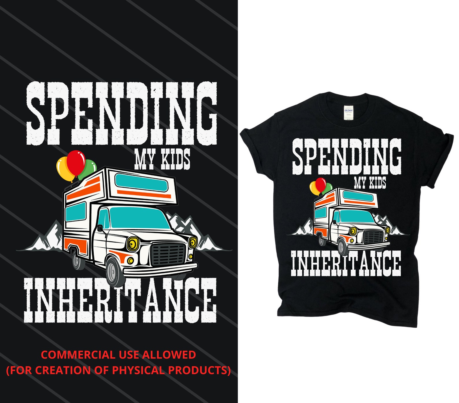 Spending My Kids Inheritance / RV Camping PNG Only. Digital | Etsy