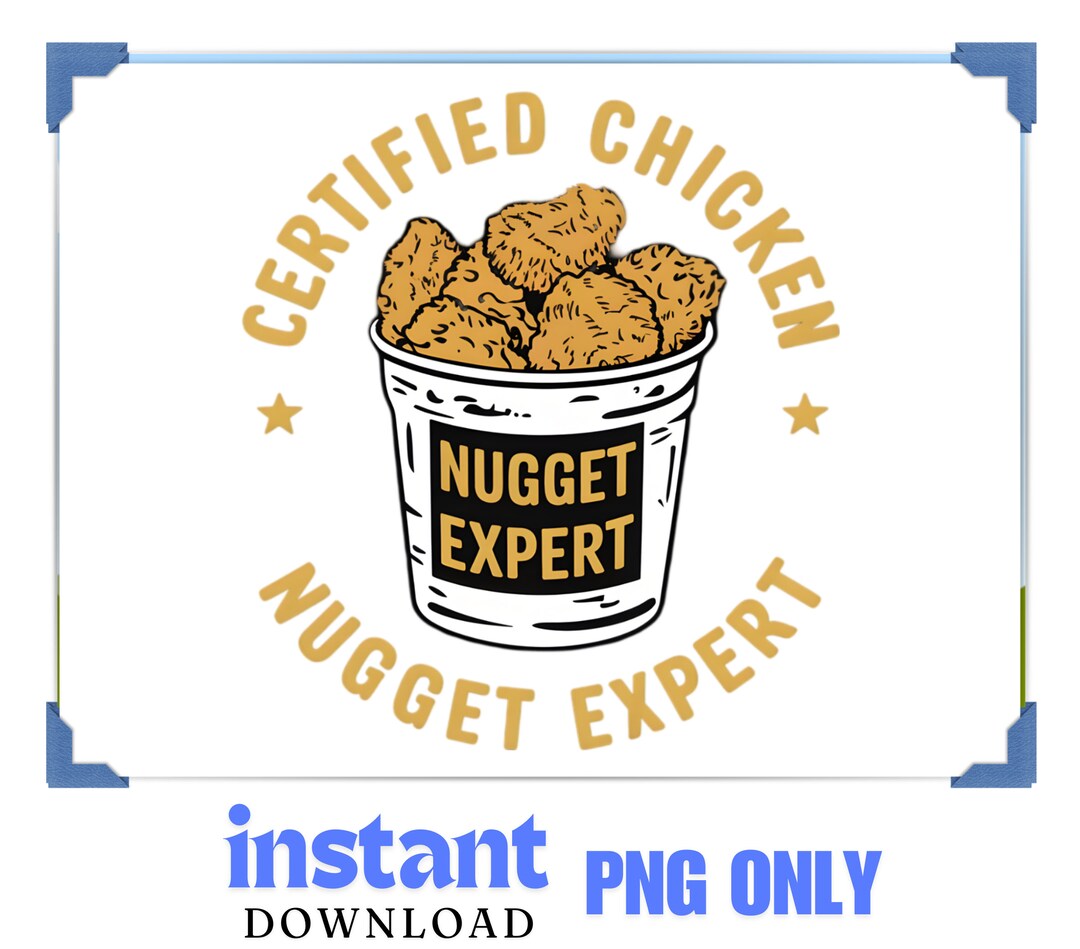 Certified Chicken Nugget Expert Bucket Funny Chicken Nugget Lover ...
