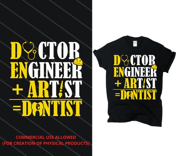 Doctor Engineer Artist Dentist / Gift for Dentist. PNG | Etsy
