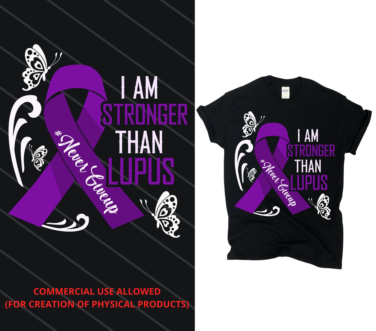 I Am Stronger Than Lupus / Never Give up / Lupus Awareness PNG | Etsy