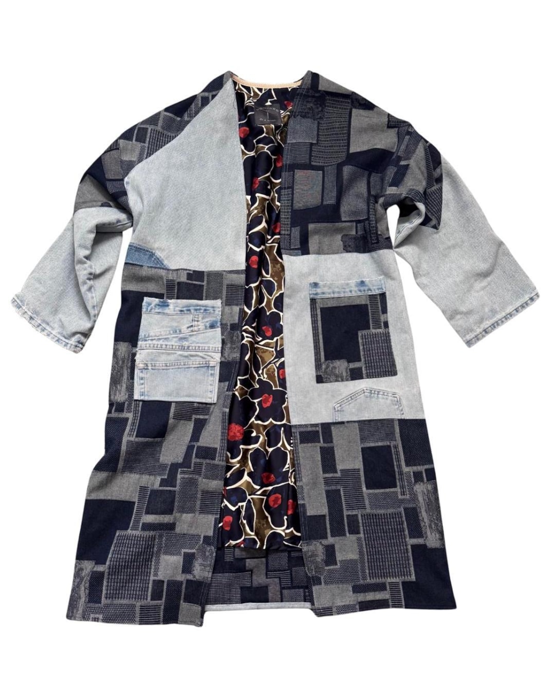 Reworked Denim Kimono-style Jacket |dark Wash - Etsy