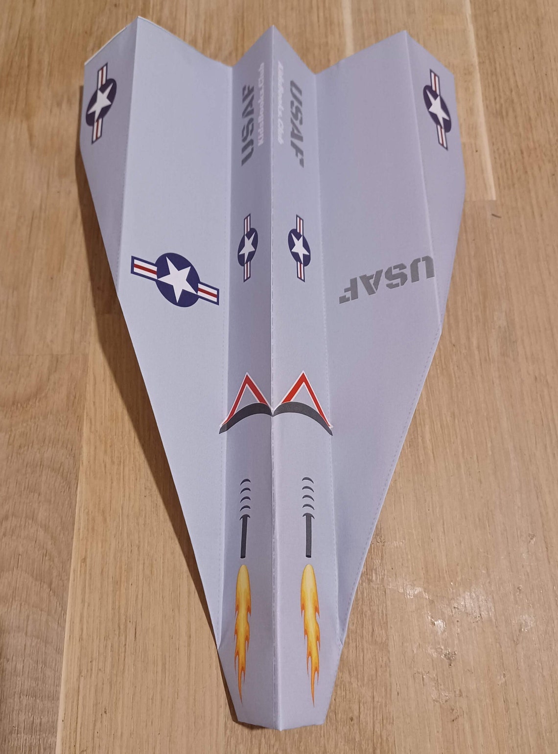 USAF Fighter Jet Paper Airplane, Printable Template (PDF) - Etsy