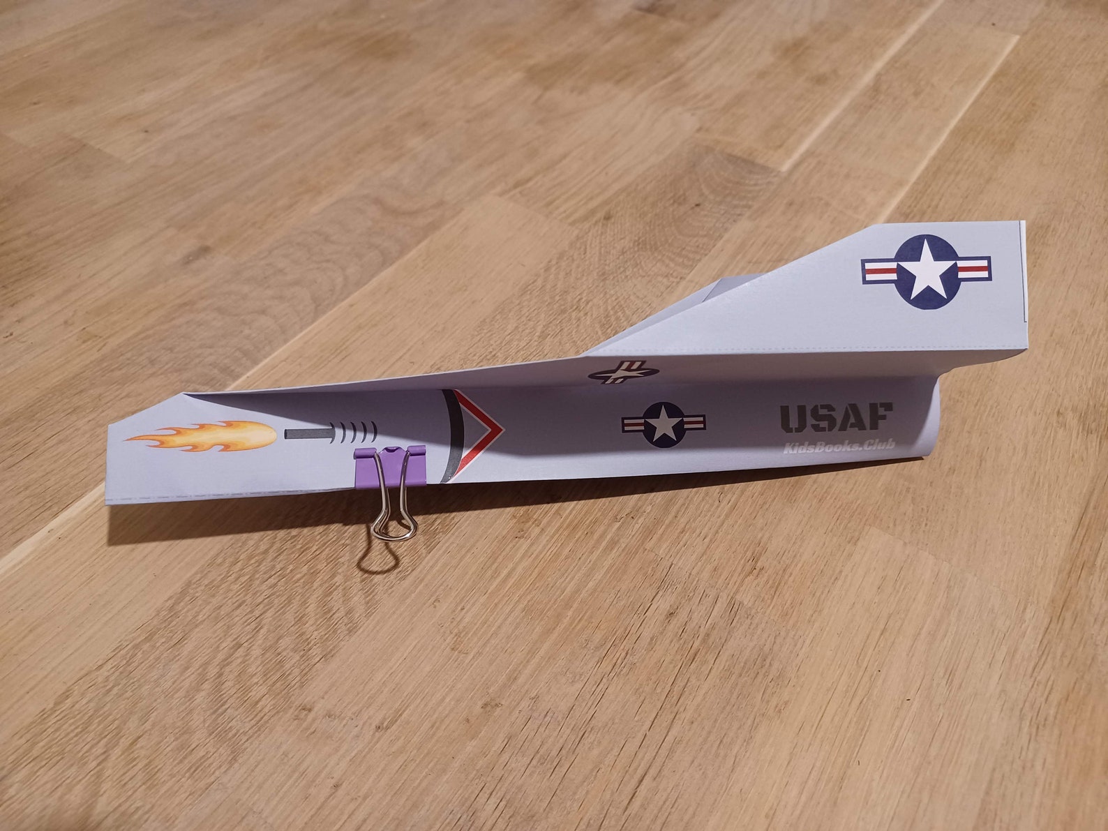 USAF Paper Airplane Printable PDF, F-15, F-4 Phantom, Style Fighter Jet ...