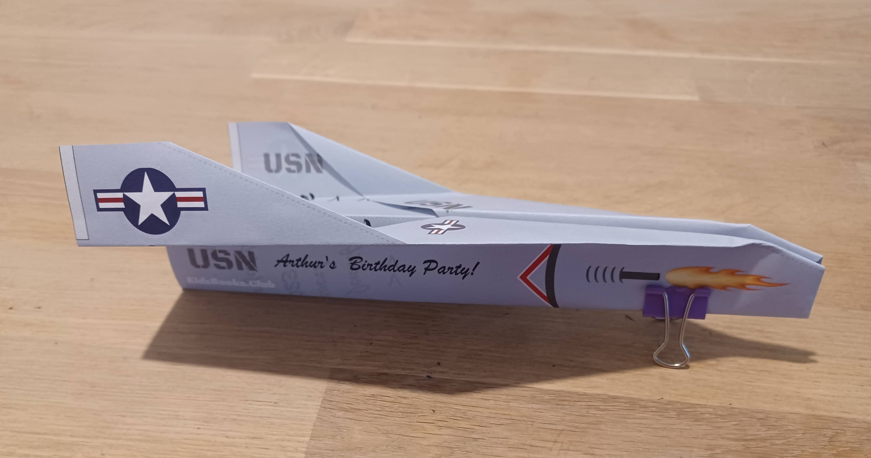Customizable USN Paper Airplane Printable PDF F-14 F-4 - Etsy