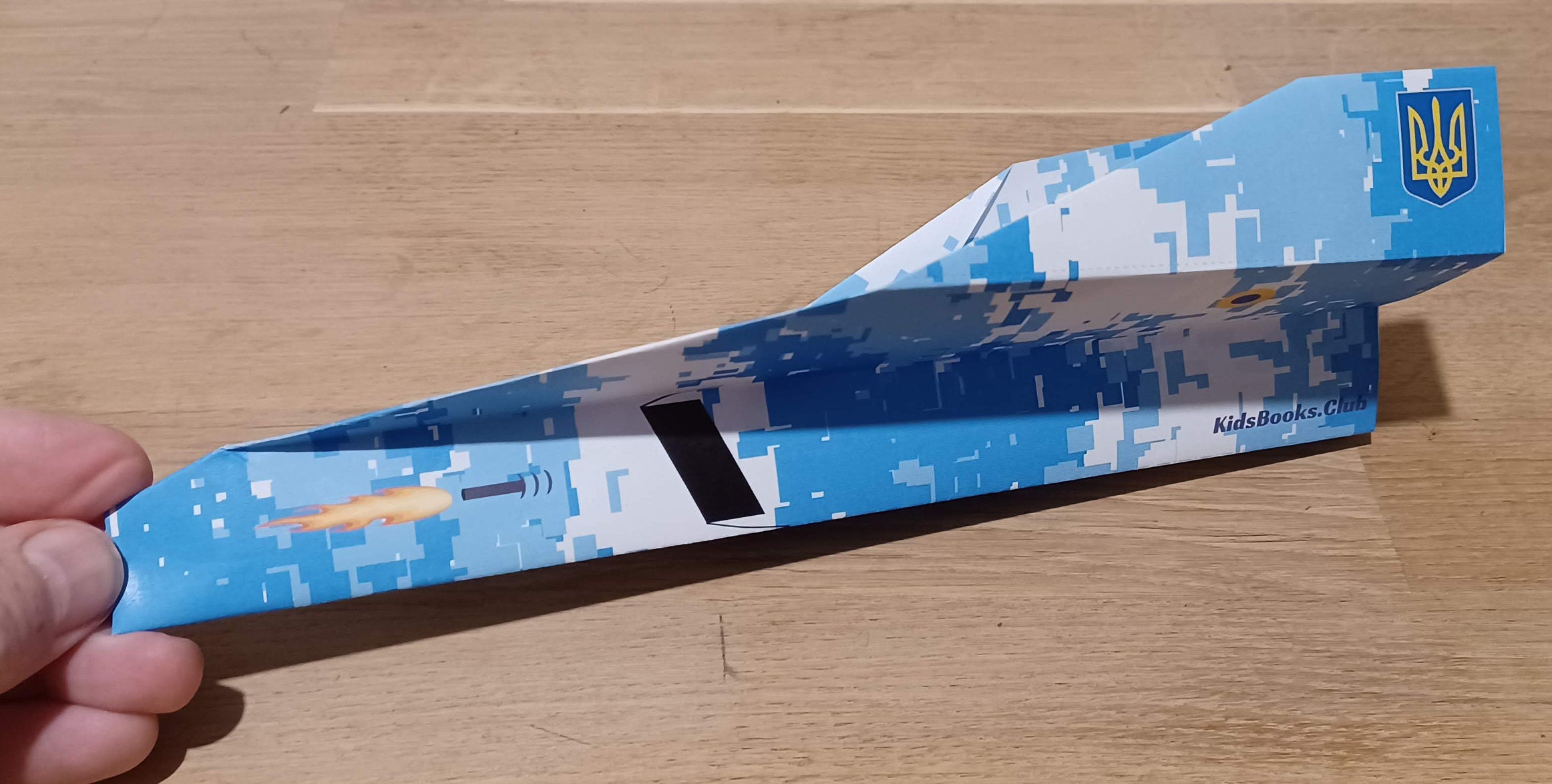 Ukraine Sukhoi SU-27, Paper Airplane Printable PDF: Instant Download. 8 ...