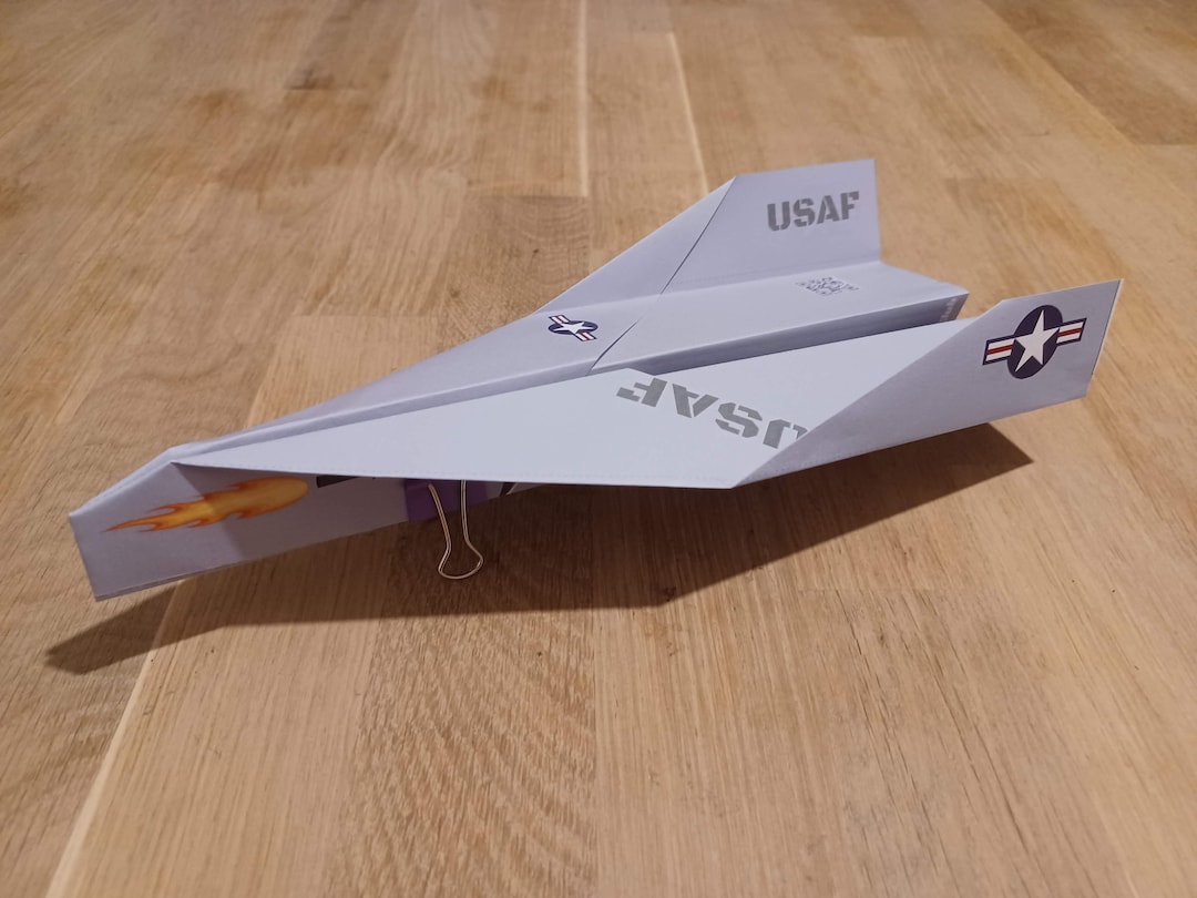 USAF Paper Airplane Printable PDF, F-15, F-4 Phantom, Style Fighter Jet ...