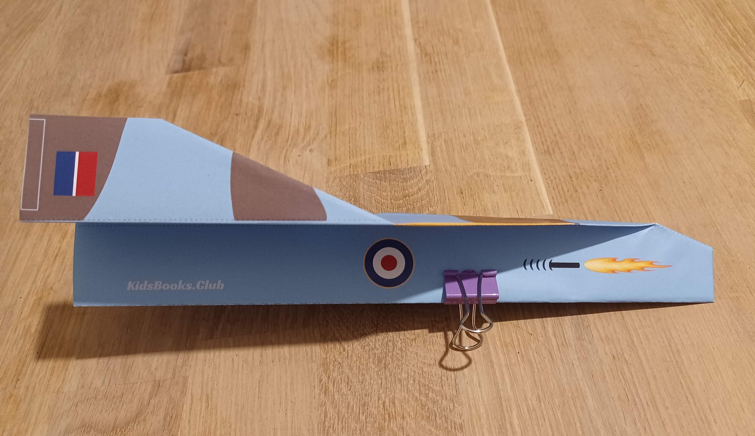 Spitfire Paper Airplane Printable PDF: Instant Download. 8.5x11 and A4 ...