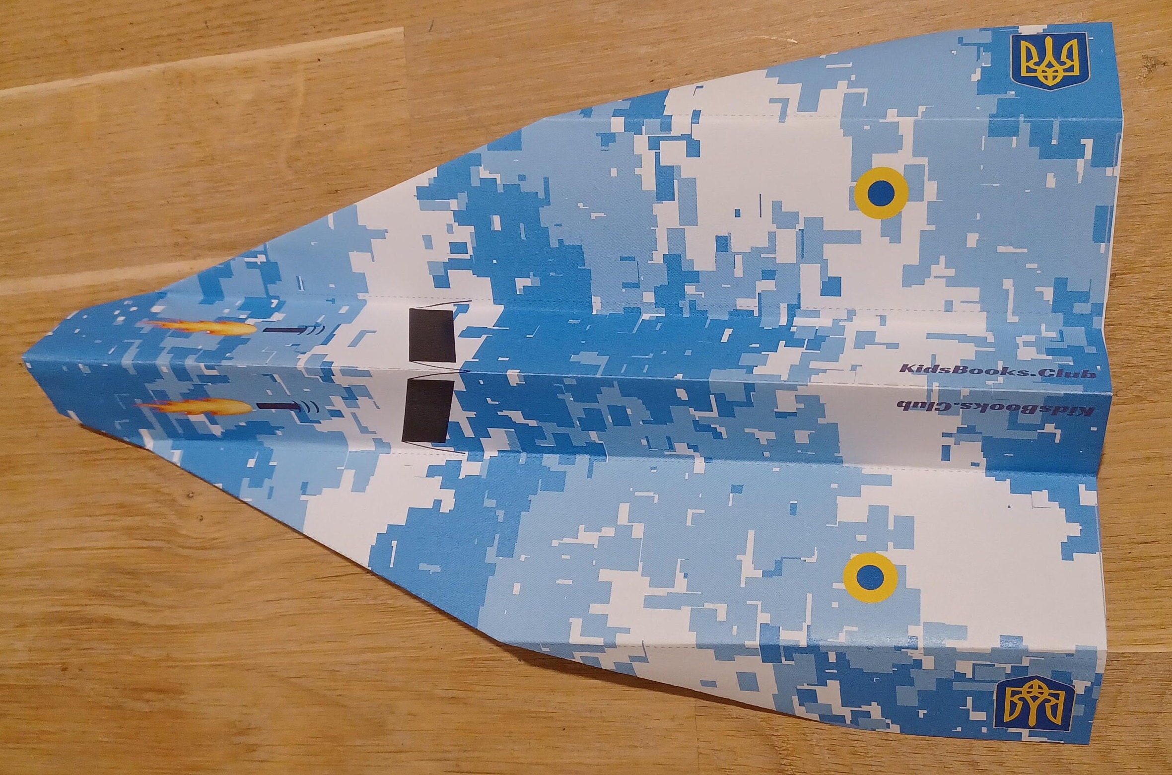 Ukraine Sukhoi SU-27, Paper Airplane Printable PDF: Instant Download. 8 ...