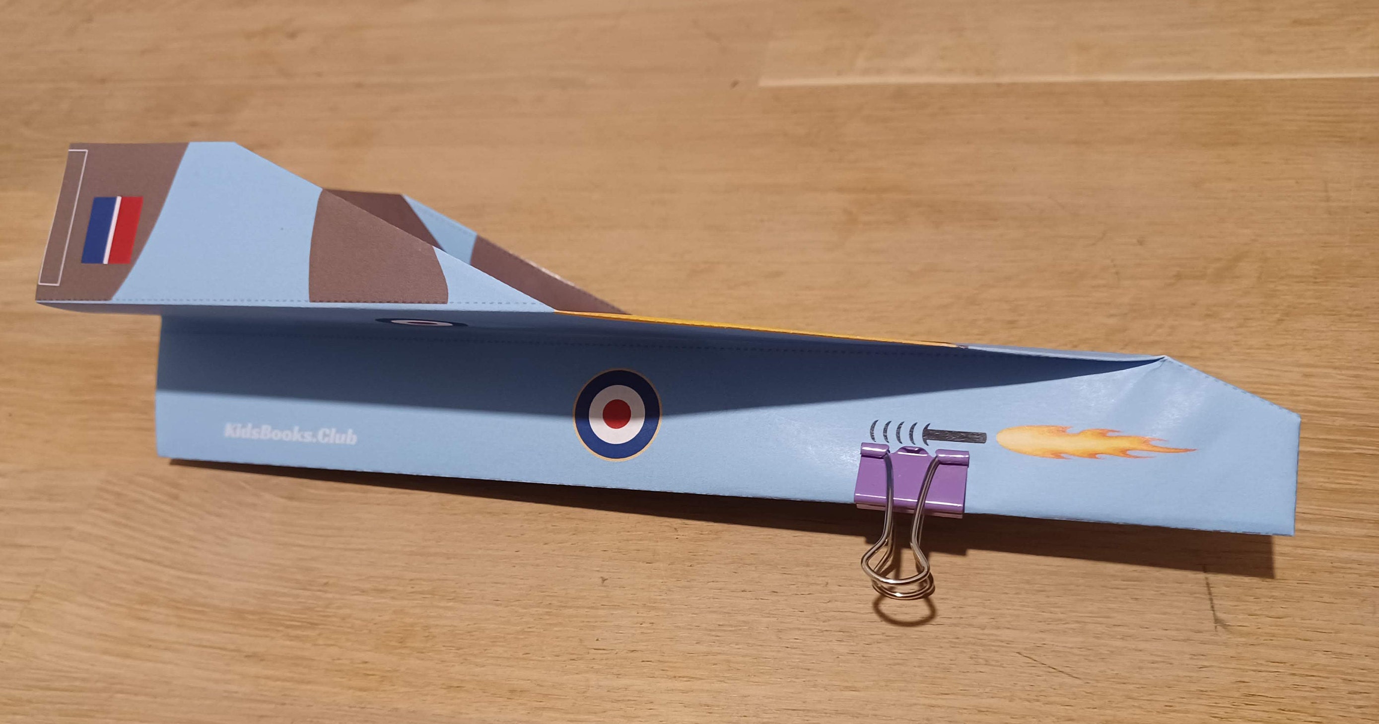 Spitfire Paper Airplane Printable PDF: Instant Download. 8.5x11 and A4 ...