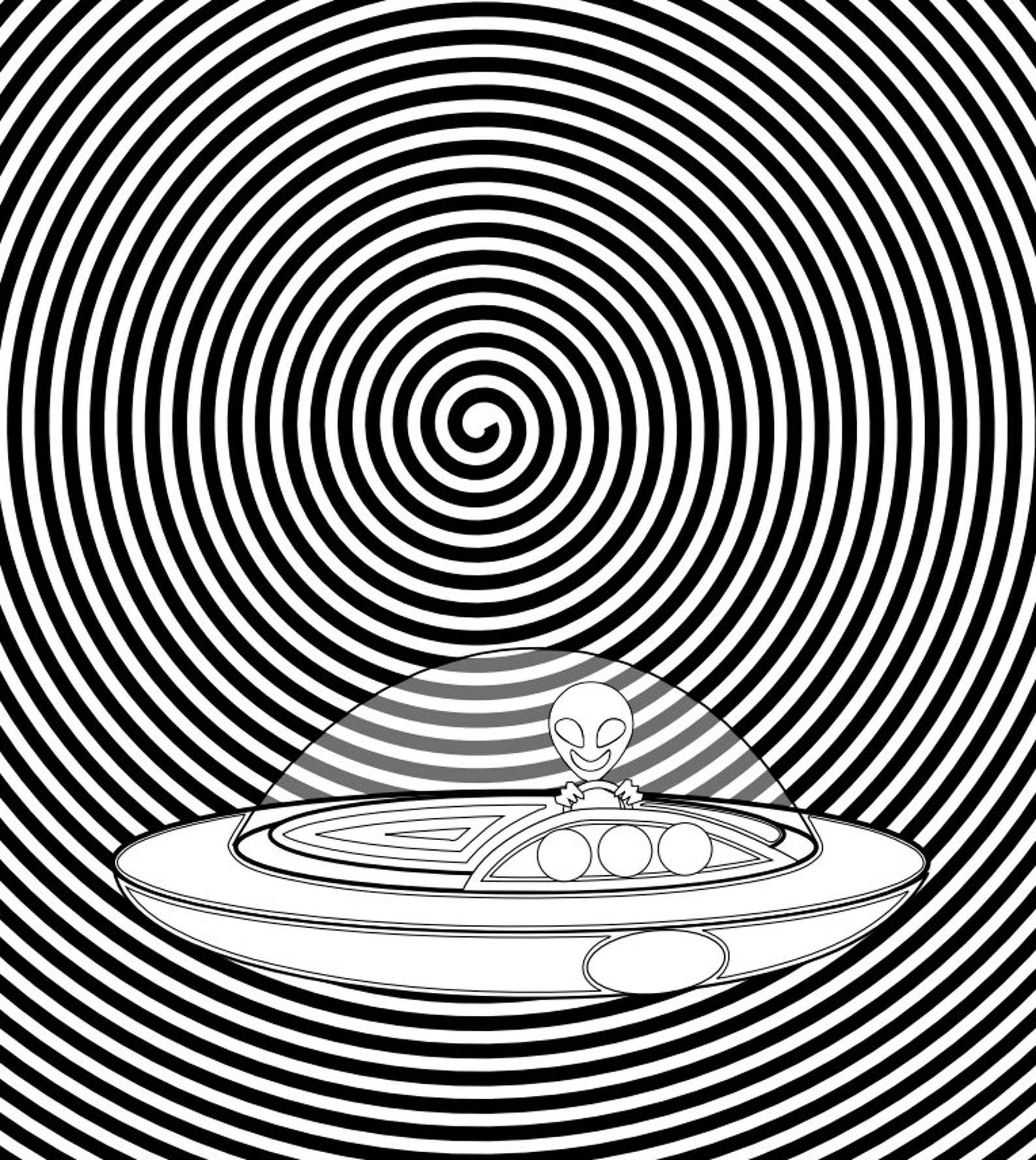 Printable PDF Coloring Book / Eye Benders, Monster Aliens, Optical ...