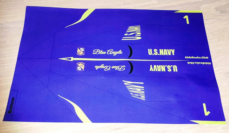 Blue Angels Paper Airplane Printable PDF Instant Download. 8.5x11" and ...