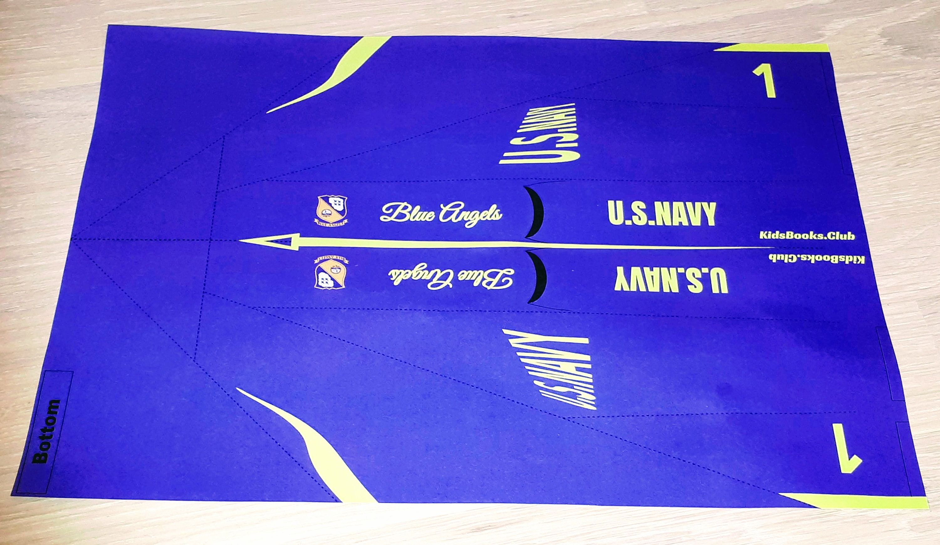 Blue Angels Paper Airplane Printable PDF Instant Download. 8.5x11" and ...