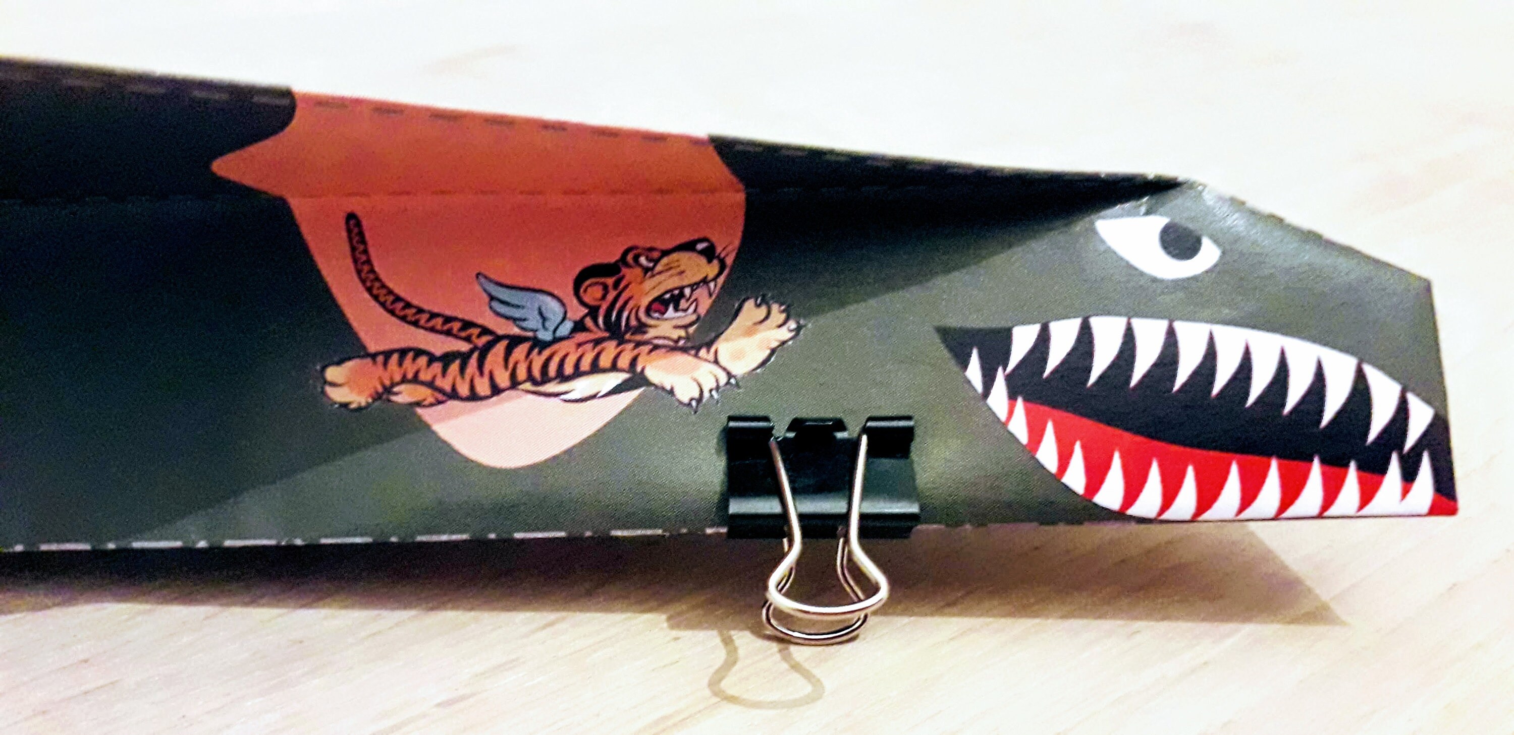 USAF Paper Airplane Printable PDF Flying Tigers Curtis P-40B Warhawk ...