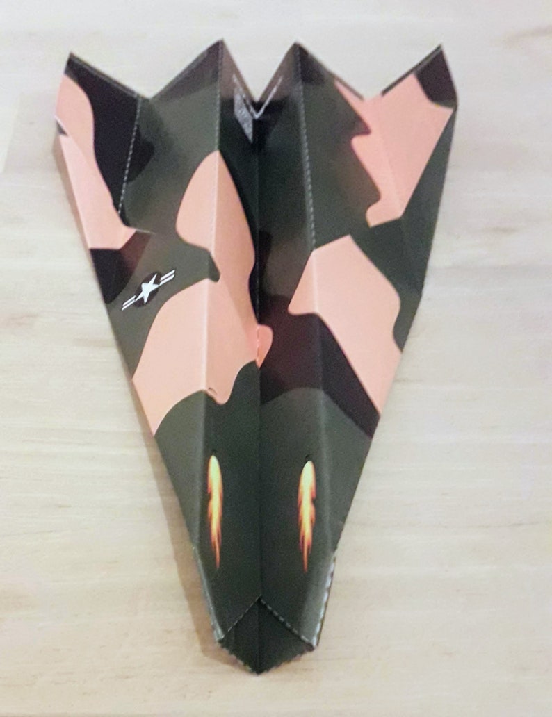 USAF Paper Airplane Printable PDF Flying Tigers Curtis P-40B - Etsy