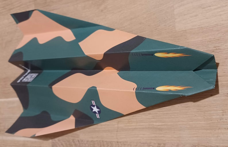 USAF Paper Airplane Printable PDF Flying Tigers Curtis P-40B Warhawk ...