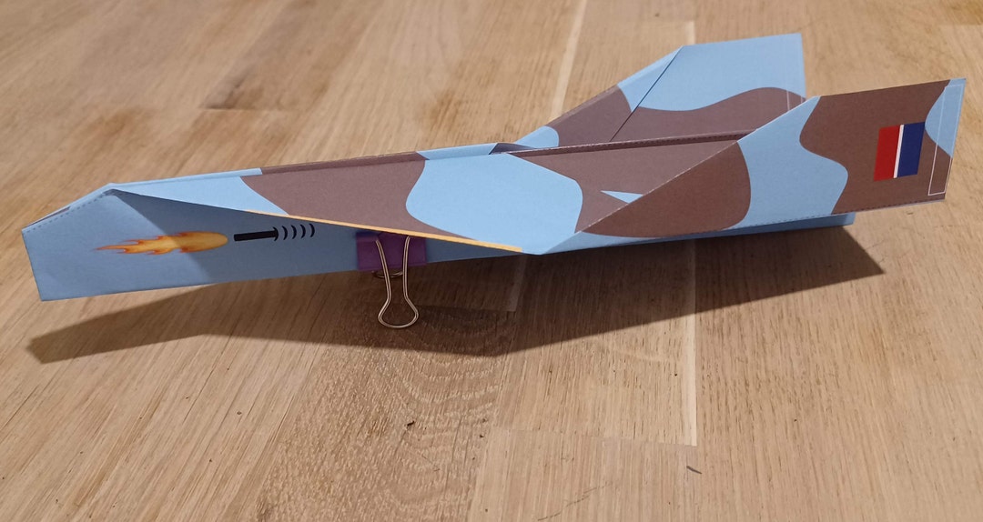 Spitfire Paper Airplane Printable PDF: Instant Download. 8.5x11" and A4 ...