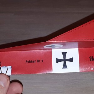 Red Baron Printable PDF Paper Airplane. Instant Download: Fokker DR.1 ...