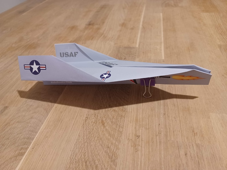 USAF Fighter Jet Paper Airplane, Printable Template (PDF) - Etsy