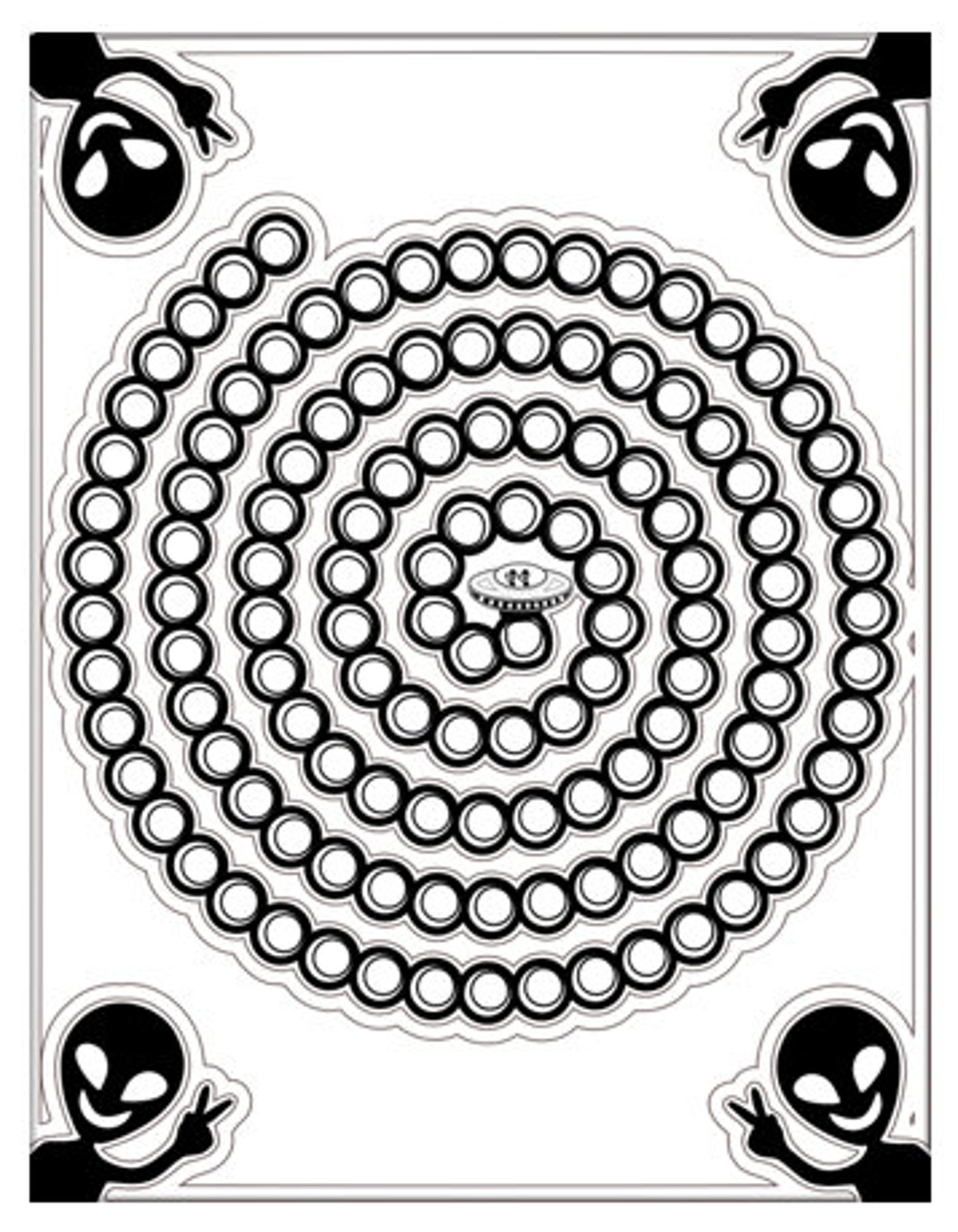 Printable PDF Coloring Book / Eye Benders, Aliens, Optical Illusions ...