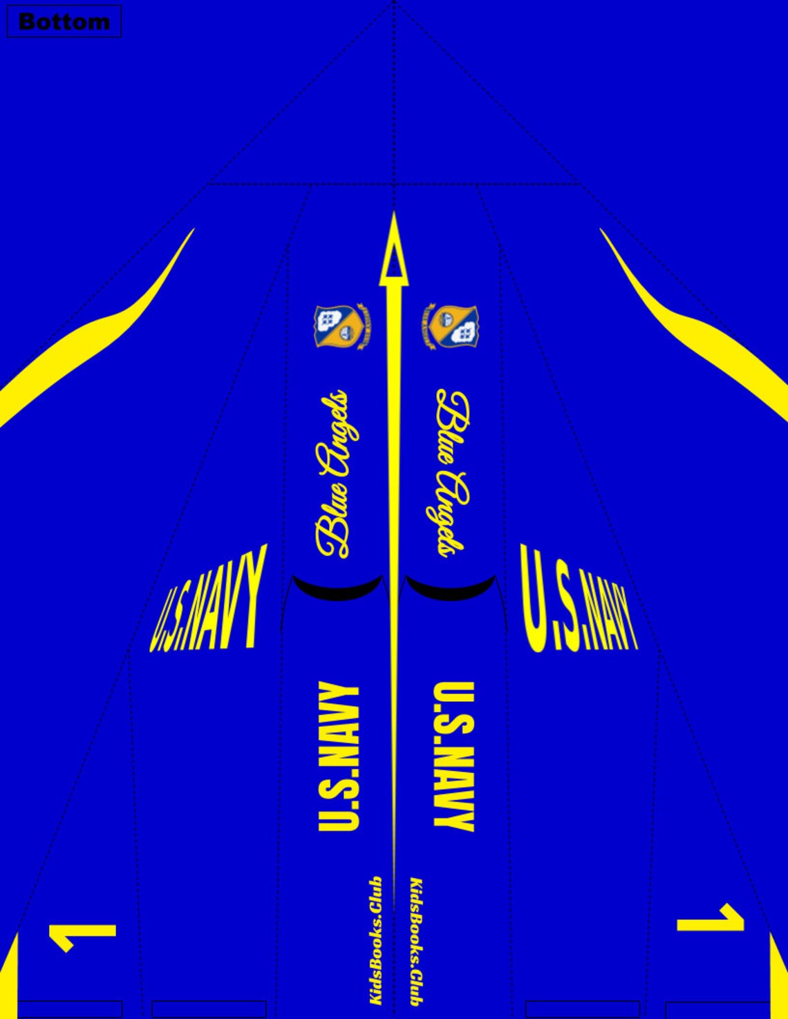 Blue Angels Paper Airplane Printable PDF Instant Download. 8.5x11" and ...