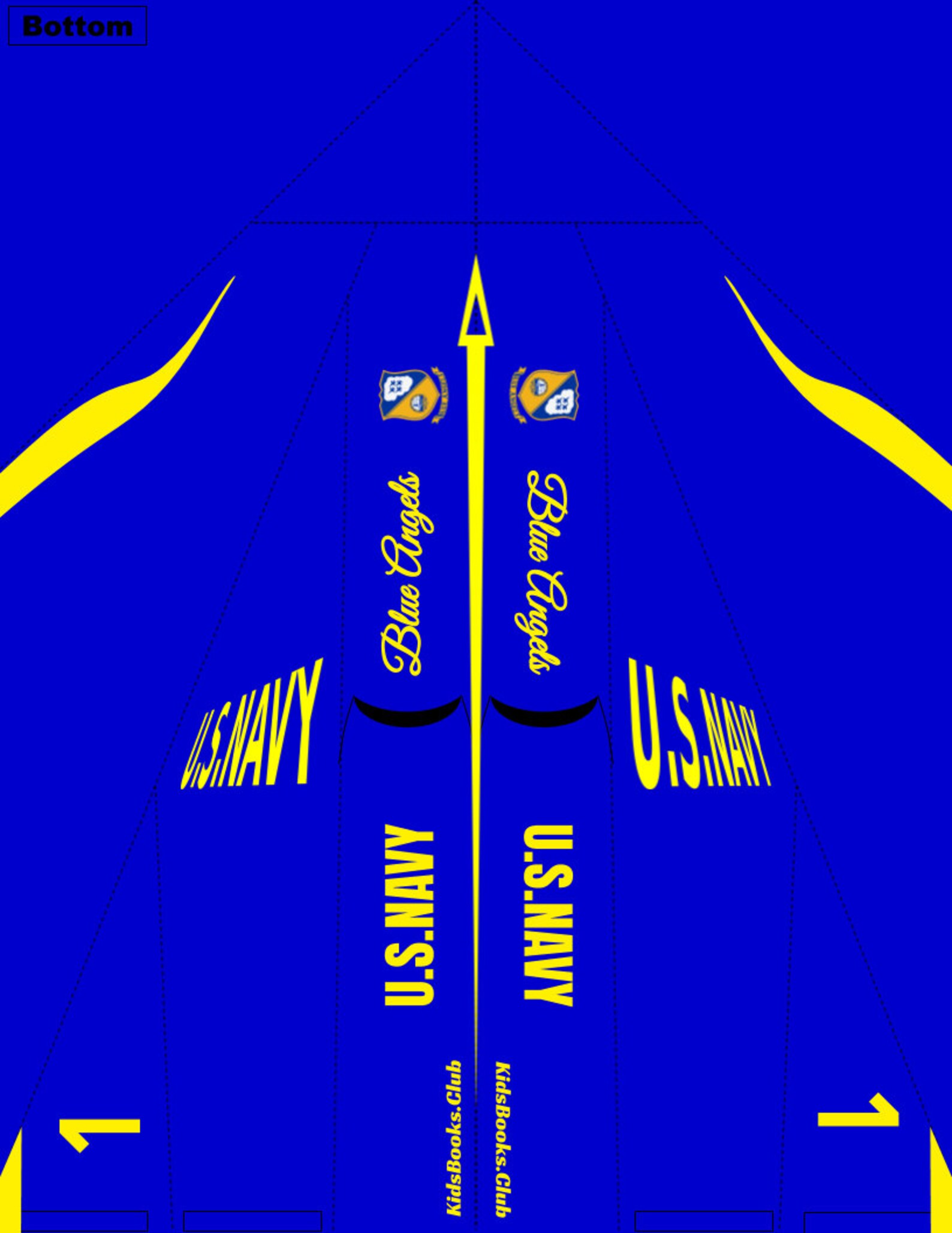 Blue Angels Paper Airplane Template (PDF Download) - Etsy