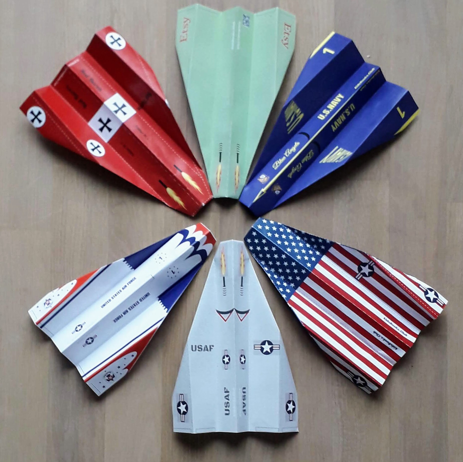 7x Paper Airplane Mega-pack Printable PDF Instant Download: Flying ...