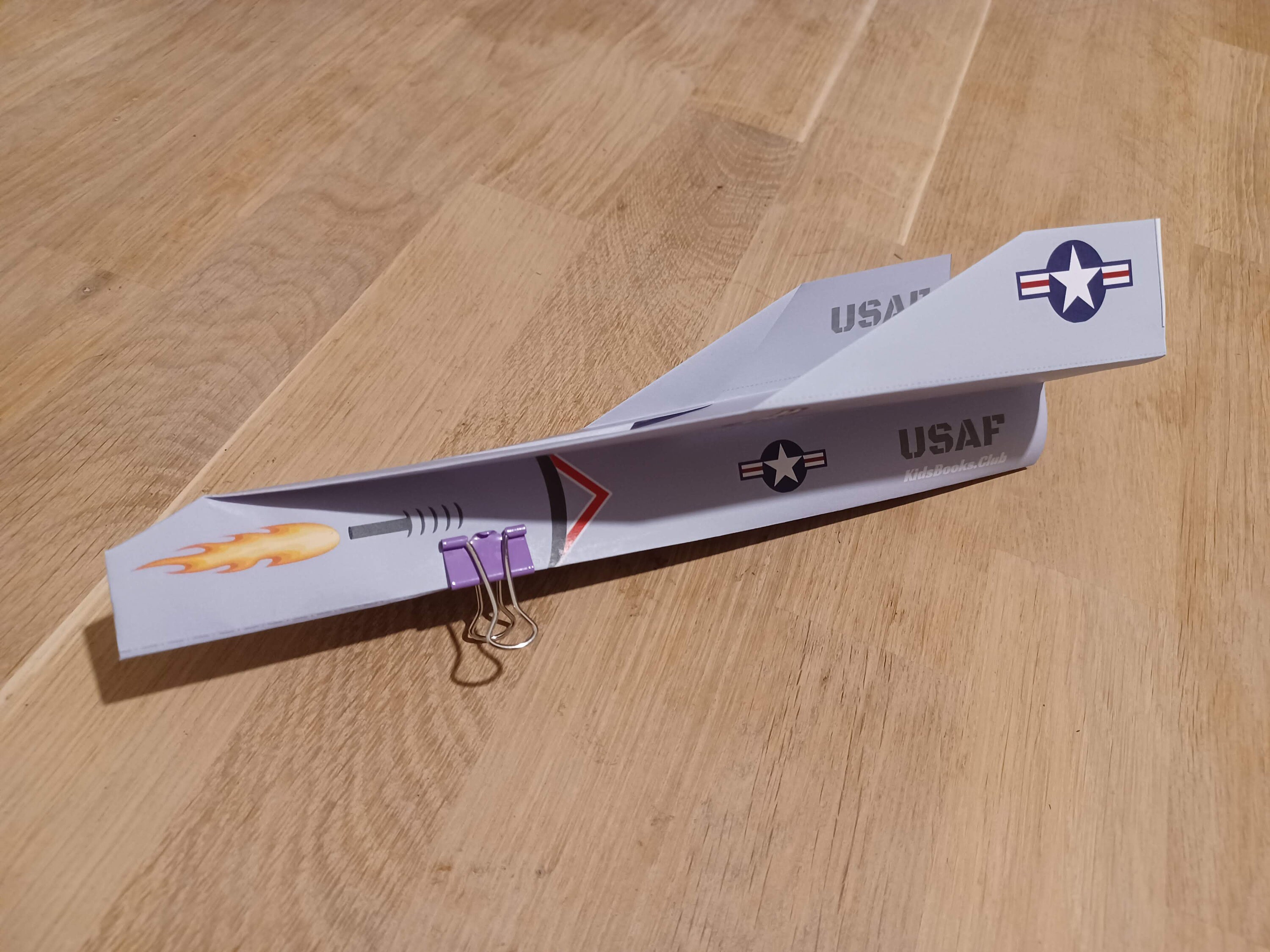 USAF Paper Airplane Printable PDF, F-15, F-4 Phantom, Style Fighter Jet ...