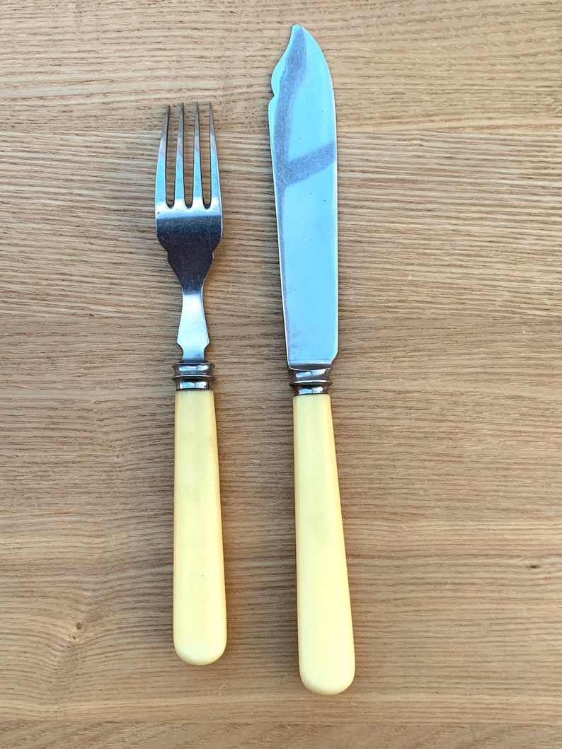 Christopher Johnson & Co Sheffield Fish Knives and Forks - Etsy