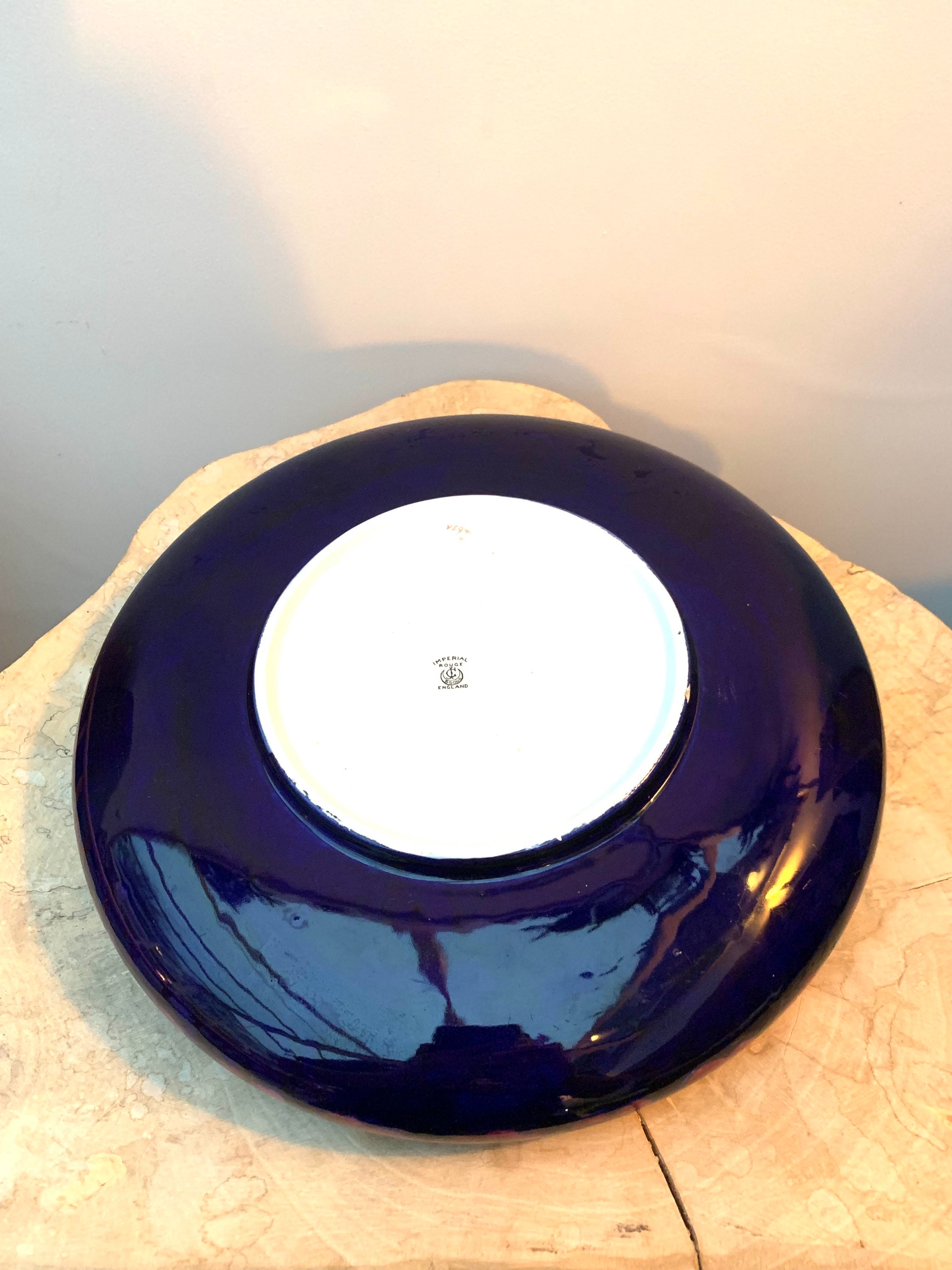 George Jones & Sons Imperial Rouge Pottery Bowl Dish - Etsy