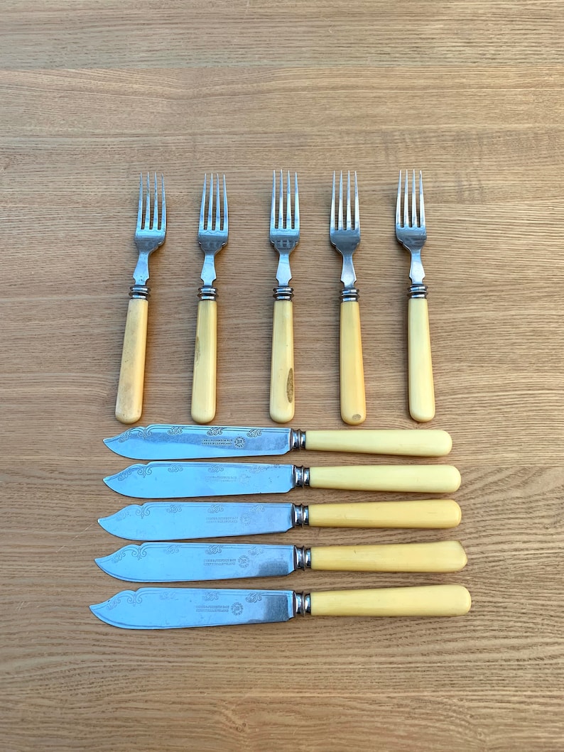 Christopher Johnson & Co Sheffield Fish Knives and Forks - Etsy