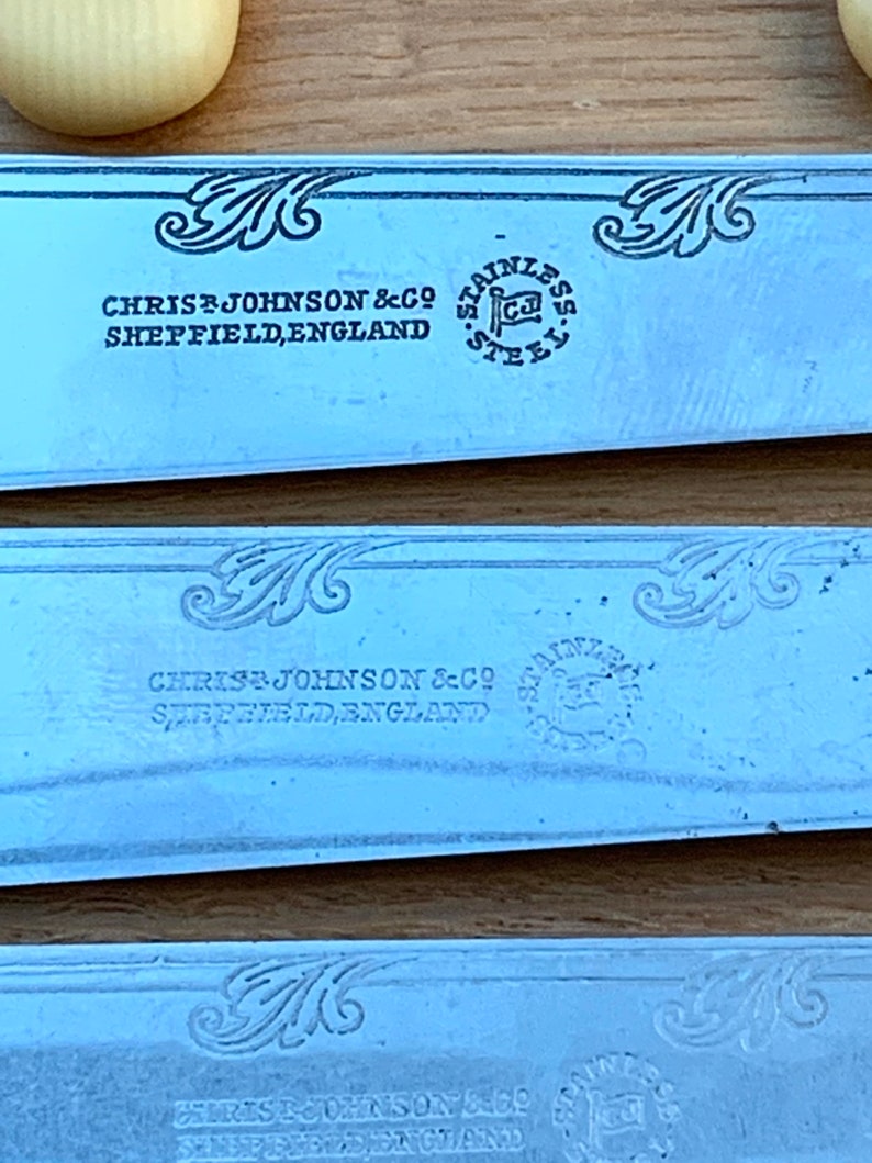Christopher Johnson & Co Sheffield Fish Knives and Forks - Etsy