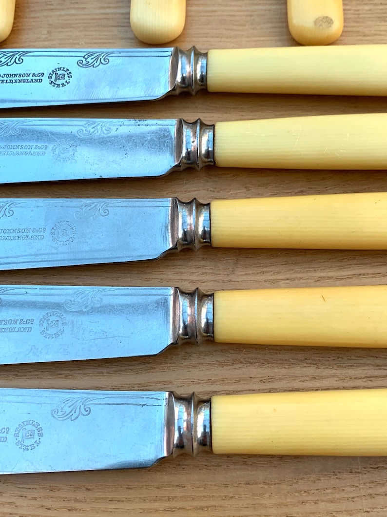 Christopher Johnson & Co Sheffield Fish Knives and Forks - Etsy