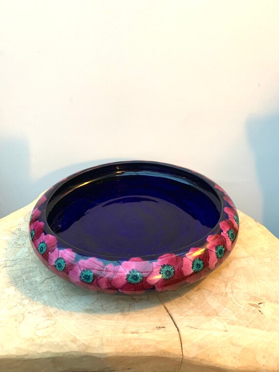 George Jones & Sons Imperial Rouge Pottery Bowl Dish | Etsy