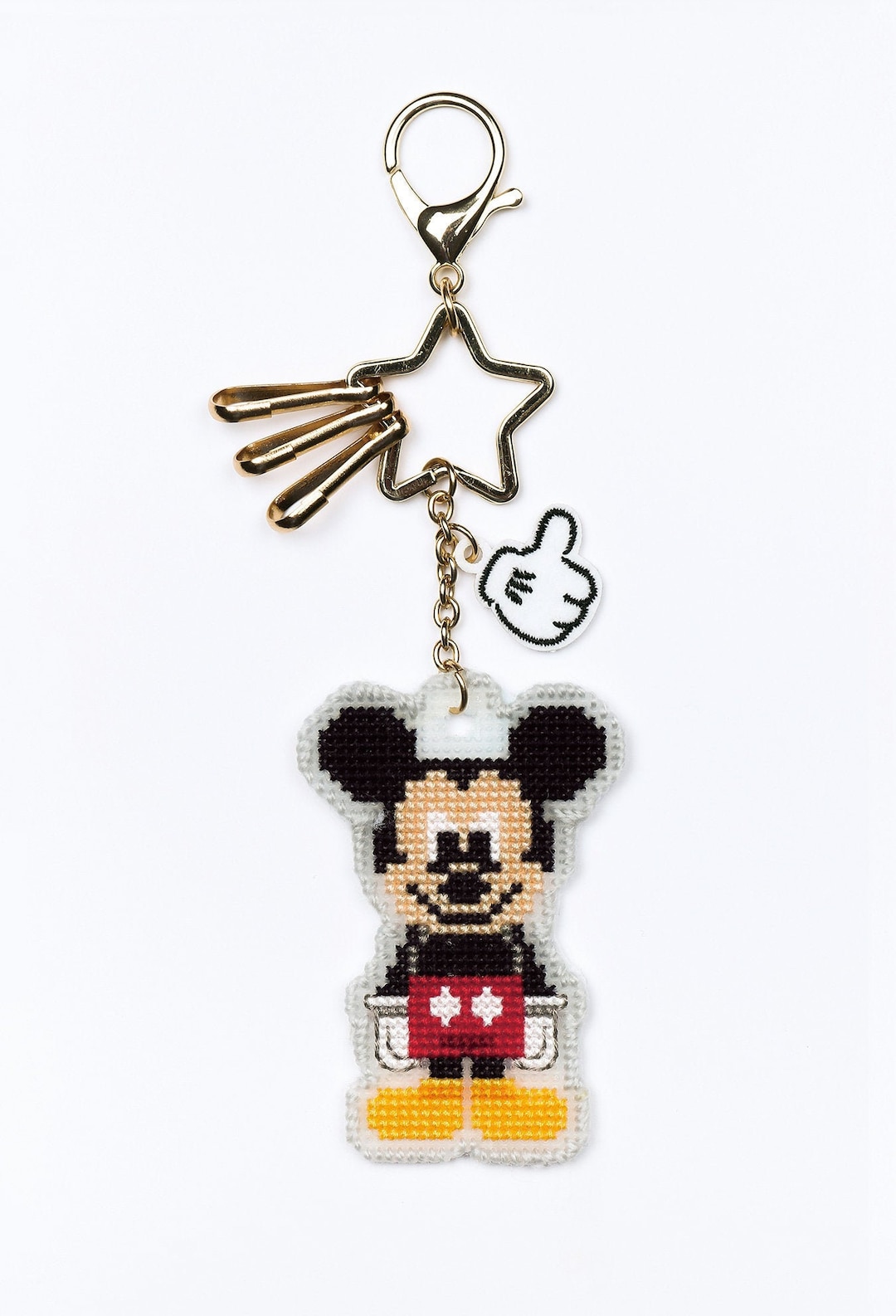 Disney Keychain DIY Kit, Cross Stitch Kit, Fun Beginner Kit, Mickey ...