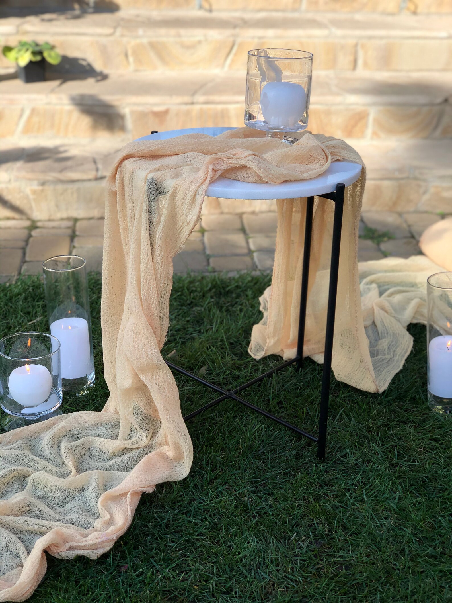 Wedding Cheesecloth Table Runner Color Choise Boho Wedding - Etsy