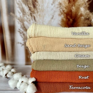 Rust Cheese Cloth Runner Boho Wedding Table Decor Color Choise Hand ...