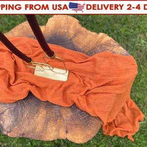 Rust Cheese Cloth Runner Boho Wedding Table Decor Color Choise Hand ...