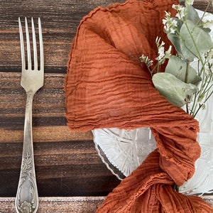 Set of 4 Napkins Any Color Chic Rustic Wedding Decorations Pure Cotton ...