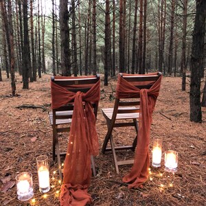 Terracotta Cheese Cloth Runner Terracotta Wedding Table Runner Boho ...