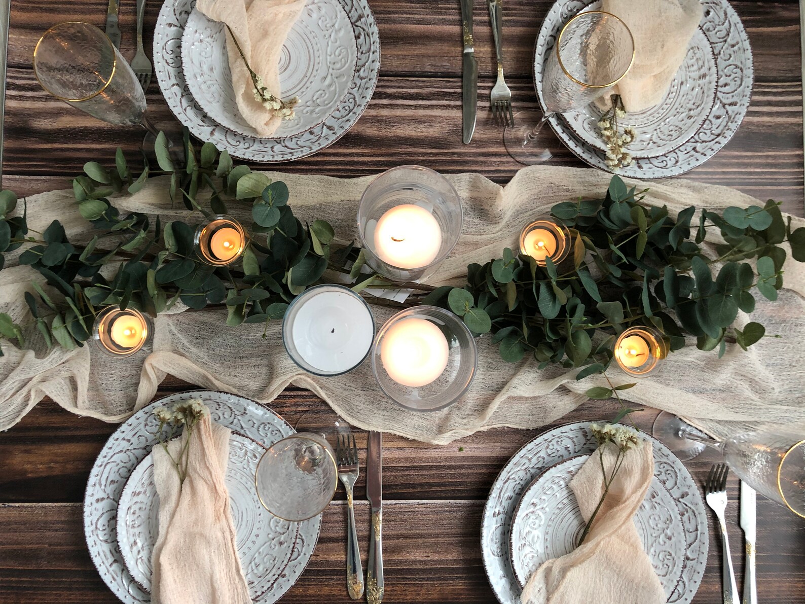 Wedding Cheesecloth Table Runner Color Choise Boho Wedding - Etsy