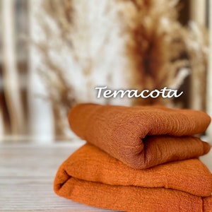 Rust Cheese Cloth Runner Boho Wedding Table Decor Color Choise Hand ...