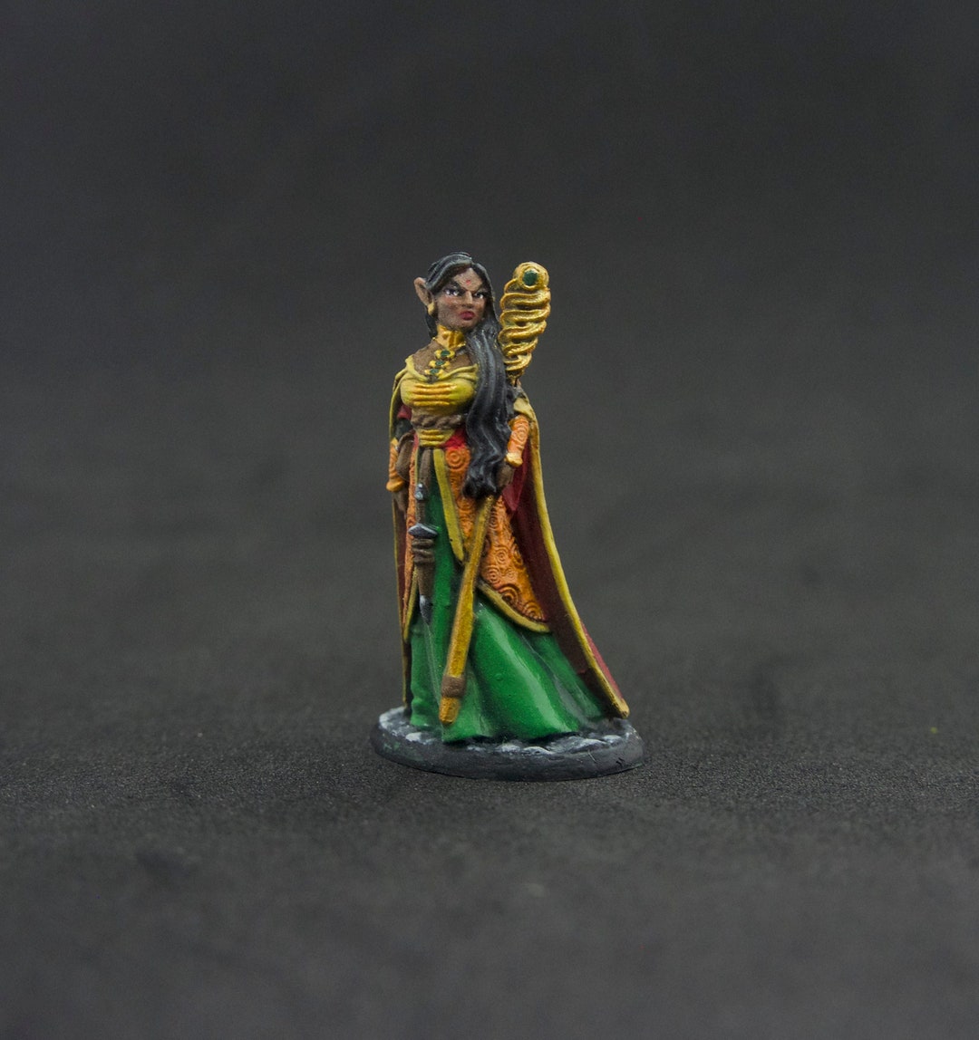 D&D Elven Mage Painted Miniature - Etsy