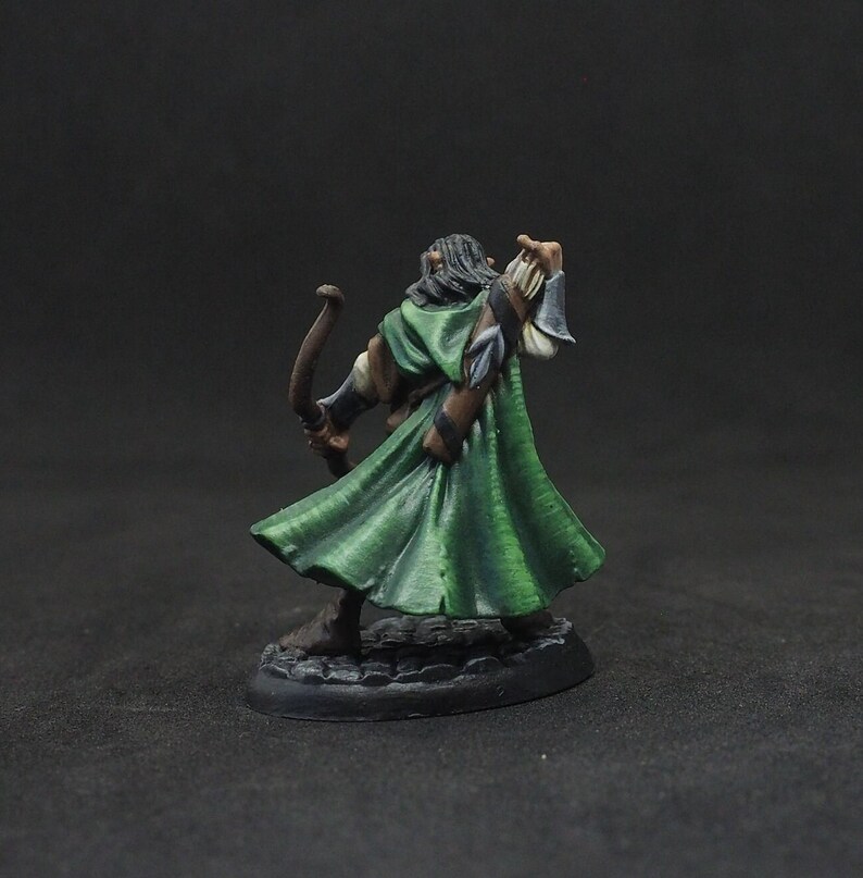 D&D Elven Ranger Painted Miniature - Etsy