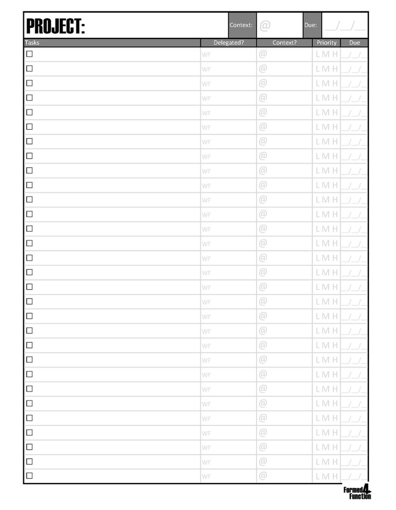 Getting Things Done (GTD) Inspired Workbook Pages - Etsy