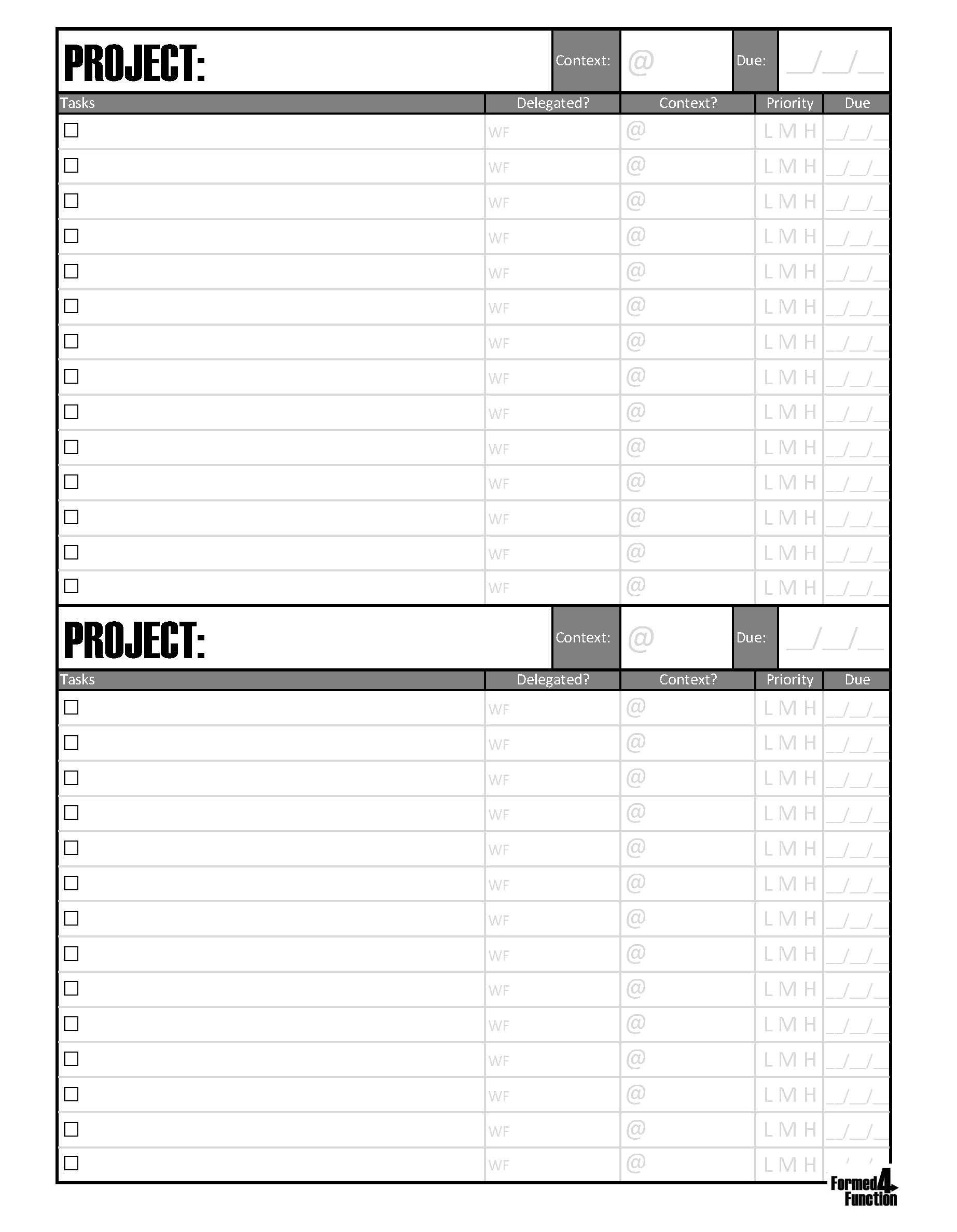 Getting Things Done (GTD) Inspired Workbook Pages - Etsy