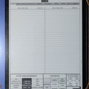 GTD Inspired, E-ink Optimized Workbook Built for Sales - Pages Linked ...
