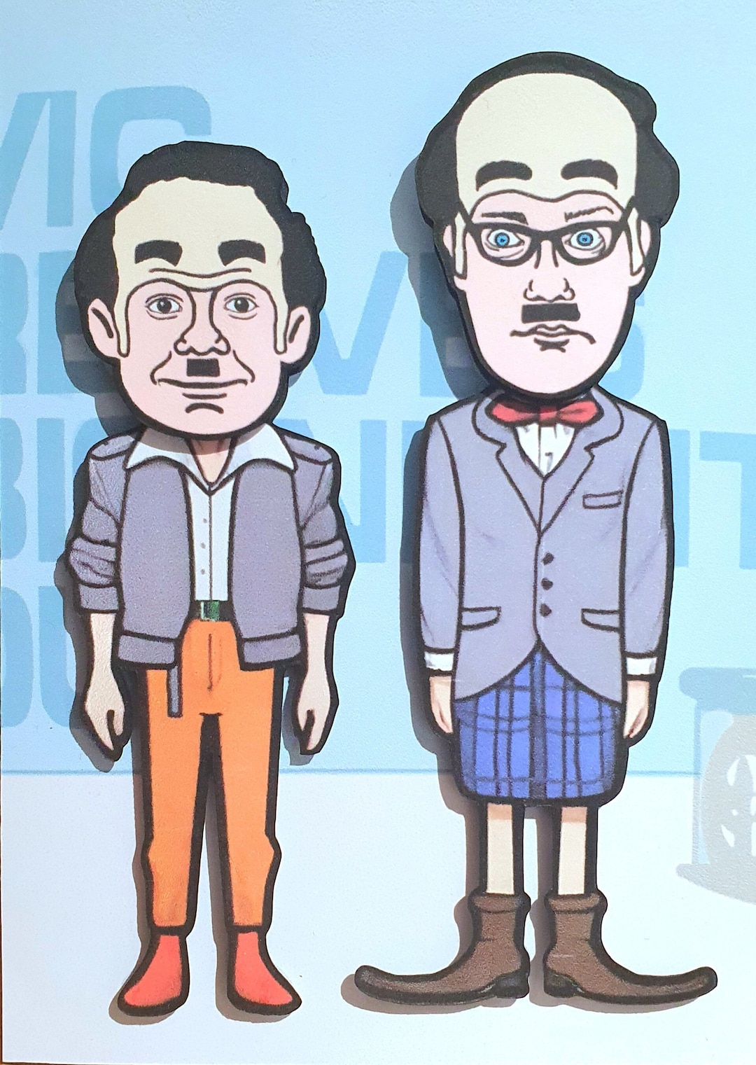 Donald and Davey Stott Inspired 3D Greeting Card on Recycled Card - Etsy UK