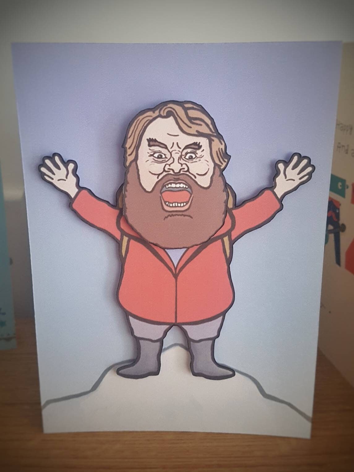 Brian Blessed Inspired Handmade 3D Greeting Card for Any - Etsy UK
